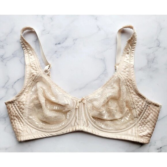 Sears | Intimates & Sleepwear | Sears Cream Nude Vintage Ahh Lace Satin ...